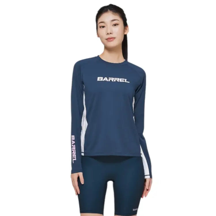 Barrel Women Motion RelaxFit Rashguard-NAVY – optcool
